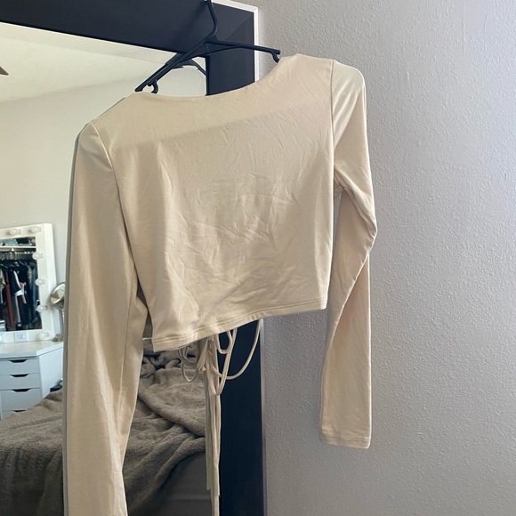 OOTDFash | Tops | Nude Long Sleeve Top | Poshmark
